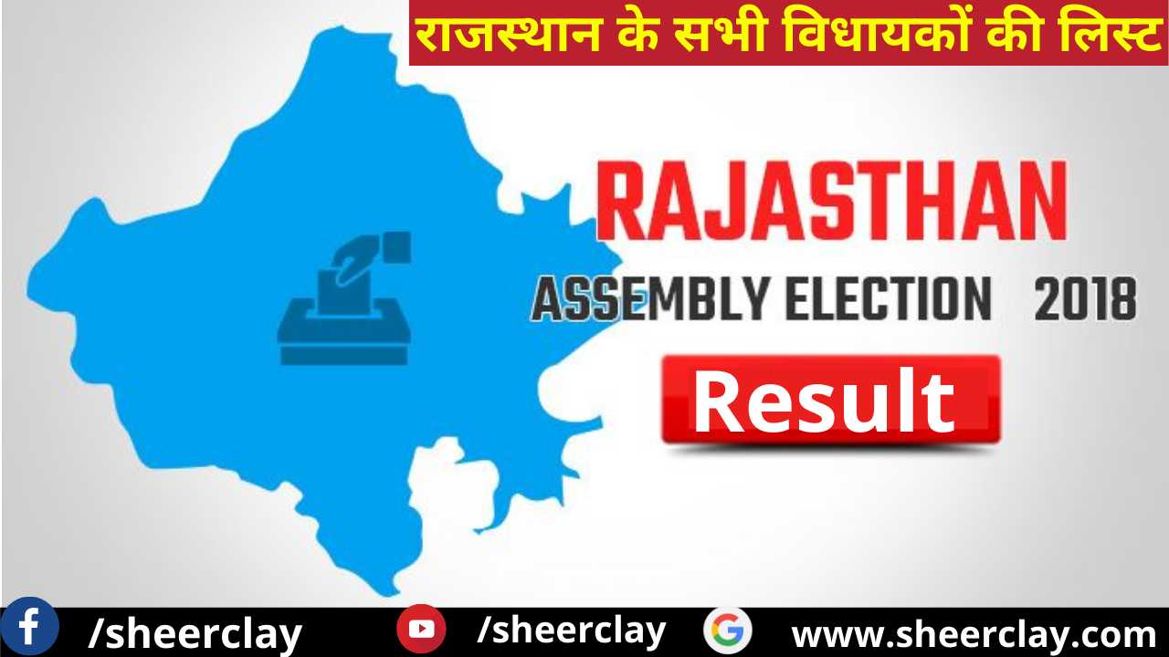 राजस्थान के सभी विधायकों की सूची,List Of All MLA of Rajasthan 2022 in ...
